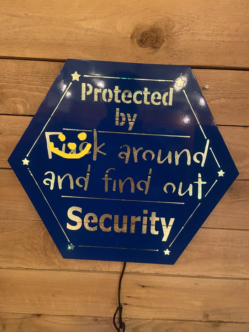FAFO Security Sign Protected by 2a Second Amend - Etsy