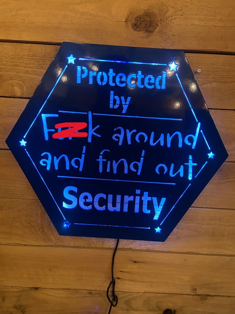 FAFO Security Sign Protected by 2a Second Amend - Etsy