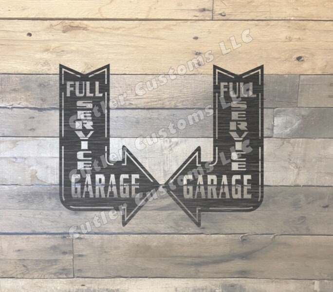 FULL SERVICE GARAGE / .dxf .svg Digital Download Laser Cnc - Etsy