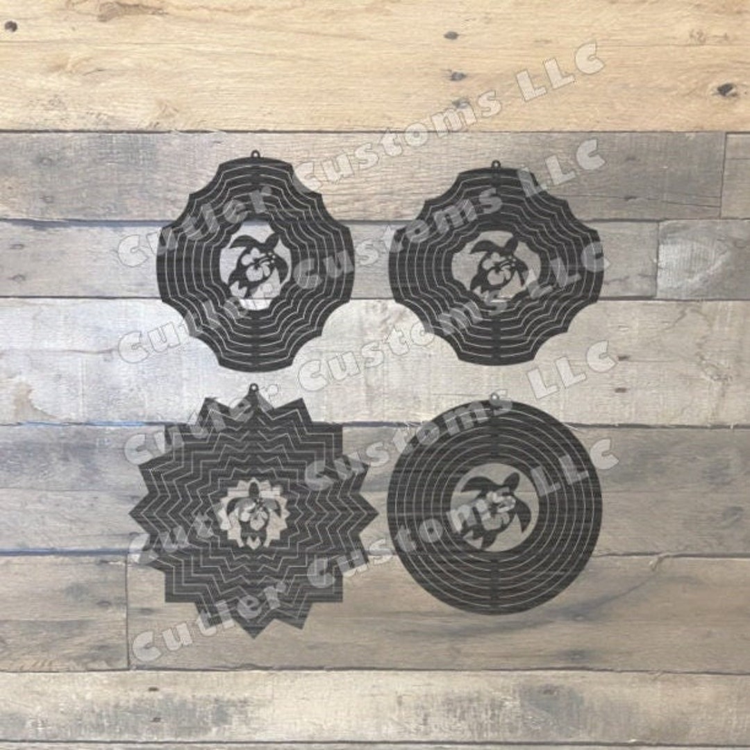 Sea Turtle Wind Spinner / .dxf .svg Digital Download Laser Cnc Plasma ...