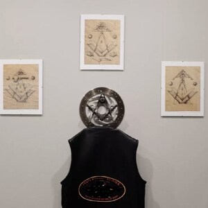 Masonic Motorcycle Vest or Coat Rack / Mason / Free Mason / We the ...