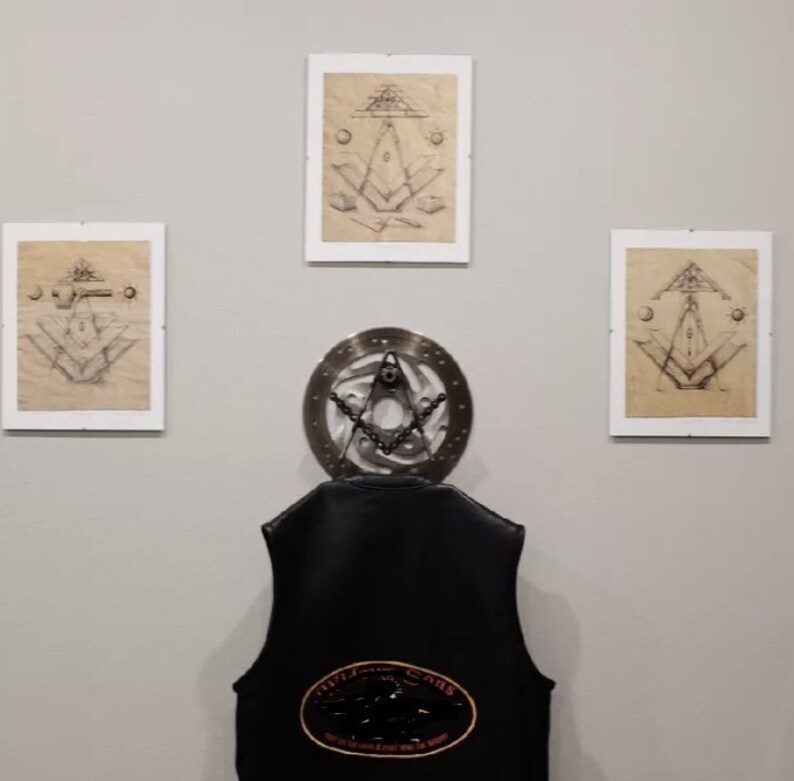 Masonic Motorcycle Vest or Coat Rack / Mason / Free Mason / We - Etsy