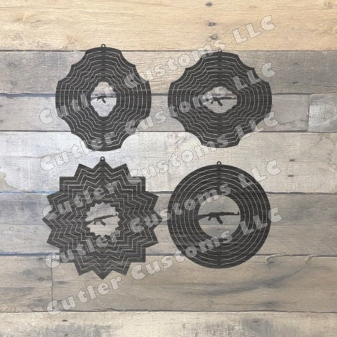 Ak 47 Wind Spinner / .dxf .svg Digital Download Laser Cnc Plasma Router ...
