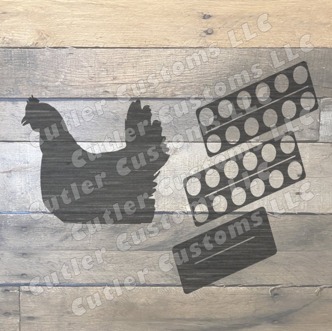 HEN EGG HOLDER / .dxf .svg Digital Download Laser Cnc Plasma Router ...