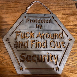 FAFO HOME SECURITY Protected by Fafo Yard Sign Gifts for Him Boyfriend ...