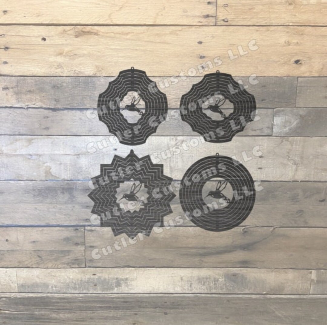 Humming Bird Wind Spinner / .dxf .svg Digital Download Laser Cnc Plasma ...