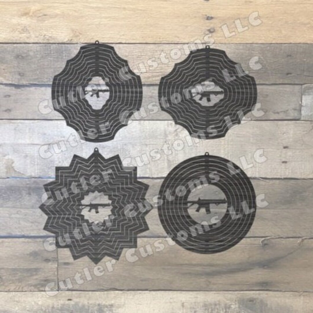 Ar 15 Wind Spinner / .dxf .svg Digital Download Laser Cnc Plasma Router ...