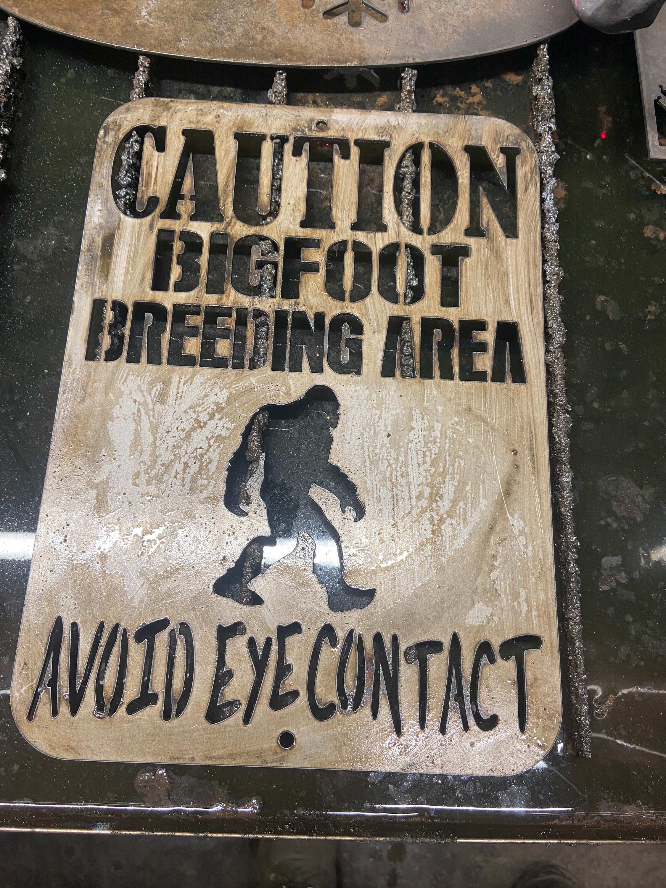 Bigfoot Sasquatch Sign / .dxf .svg Digital Download Laser Cnc - Etsy