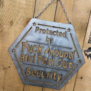 FAFO HOME SECURITY Protected by Fafo Yard Sign Gifts for Him Boyfriend ...