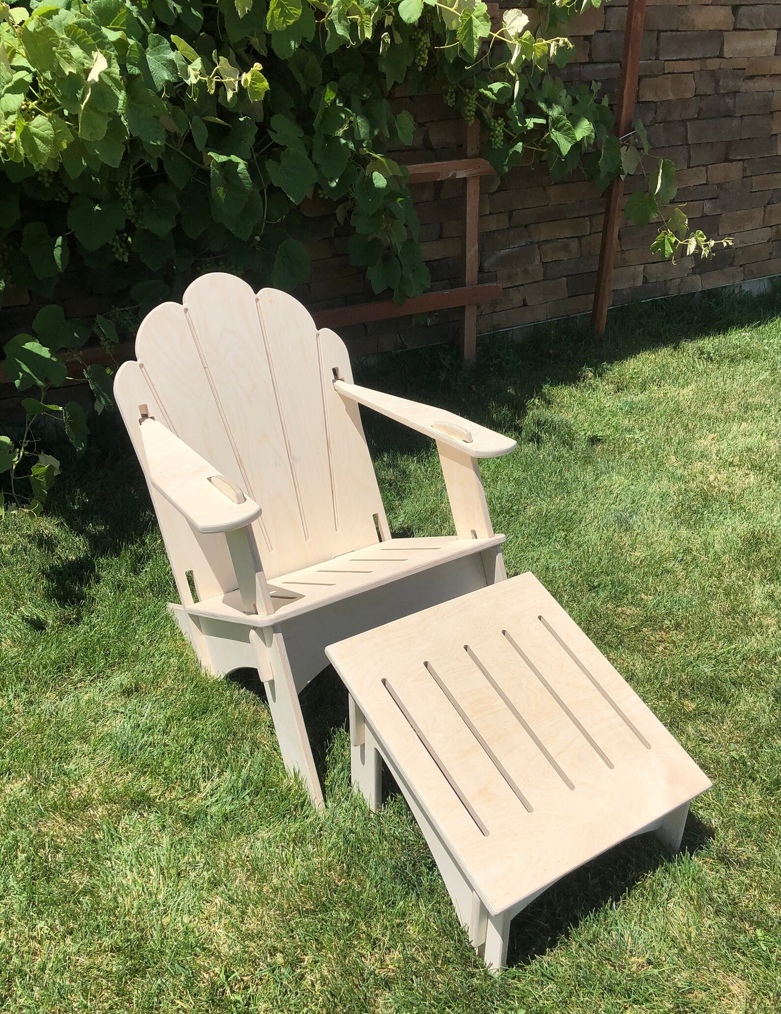 Modirondack ™ Matching Adirondack Footstool - Etsy