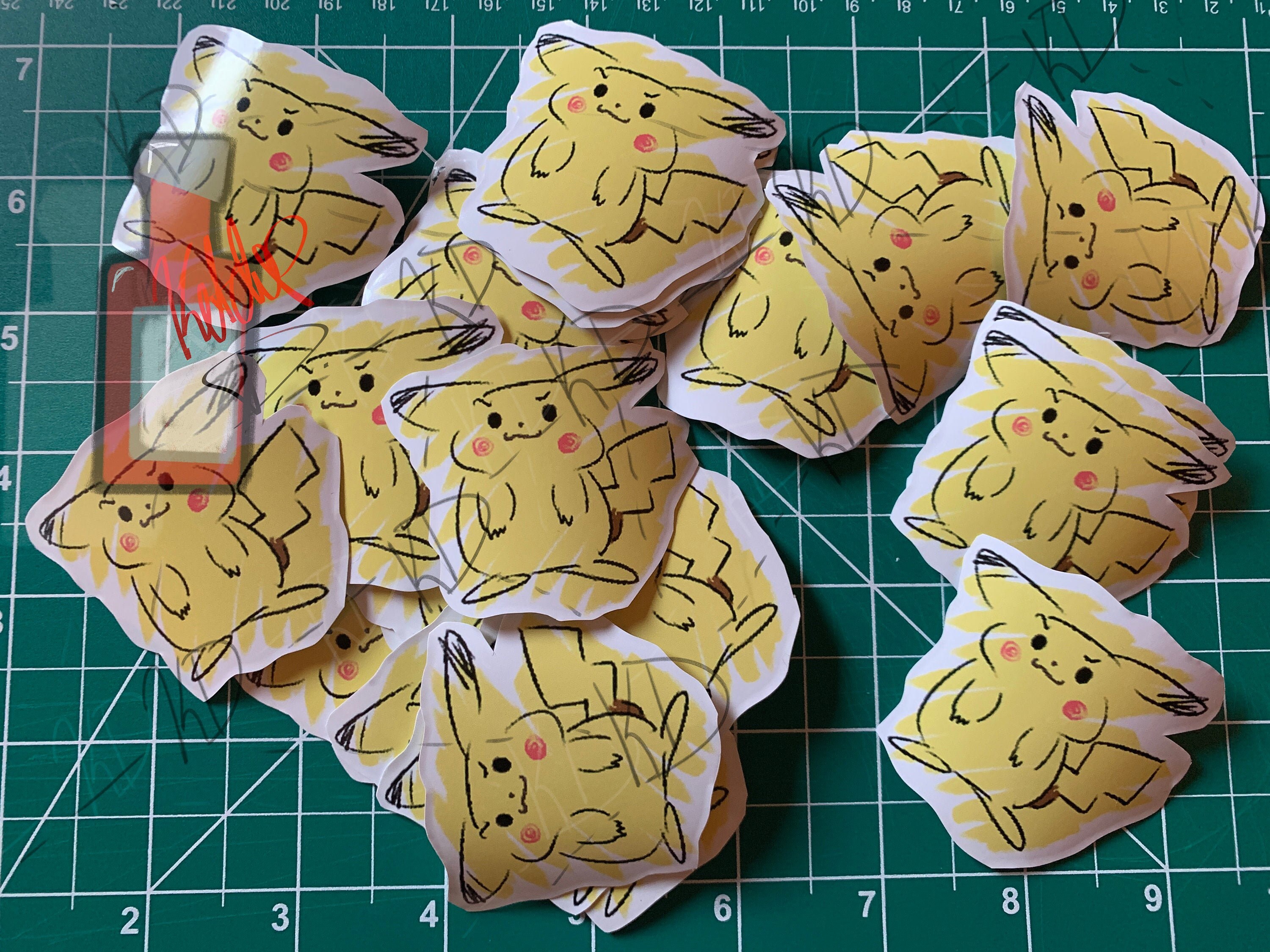 Doodle Pikachu Sticker - Etsy