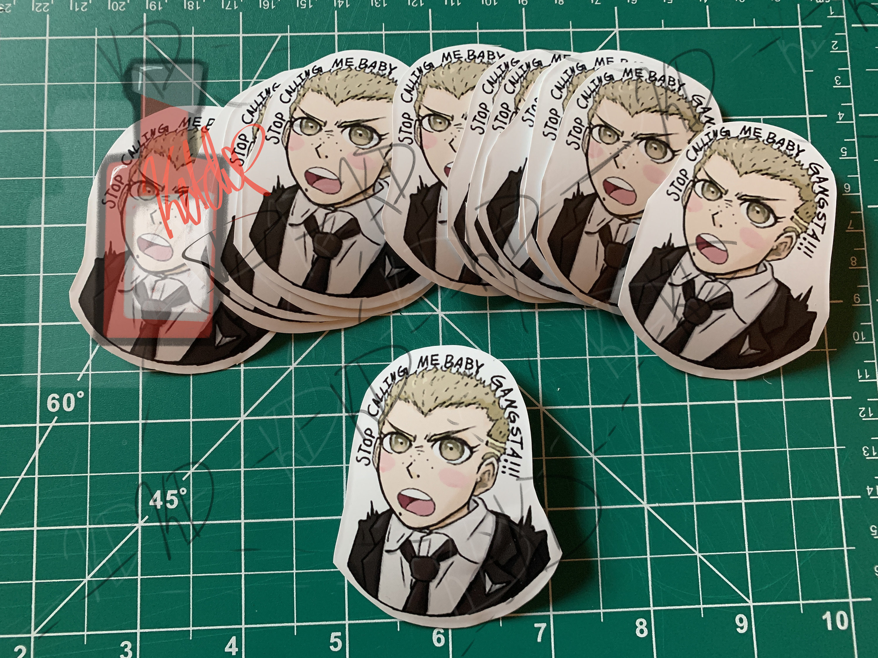 Danganronpa - Fuyuhiko Baby Gangsta Sticker - Etsy
