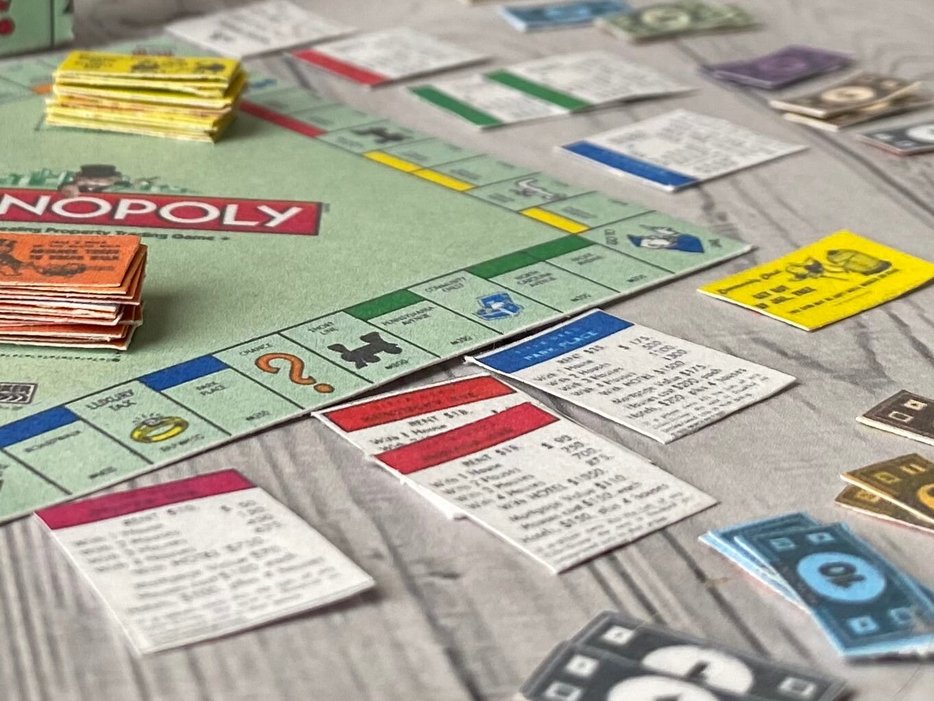 Miniature Monopoly digital download 1/6 scale | Etsy