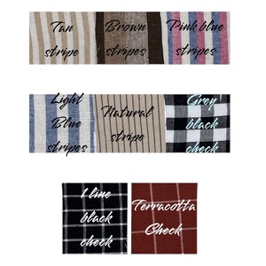 Checkered Linen Dress, Loose Linen Dress, Midi Linen Dress, Nursing ...