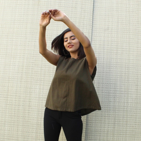 Open Back Shirt - Etsy