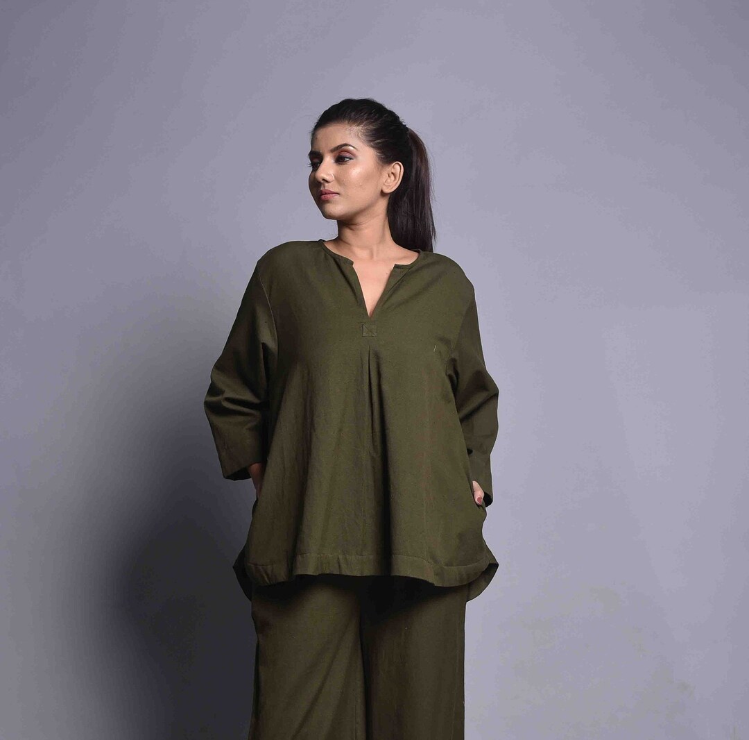 Linen Top, Loose Linen Blouse, Long Sleeves Blouse, Oversized Linen Top ...