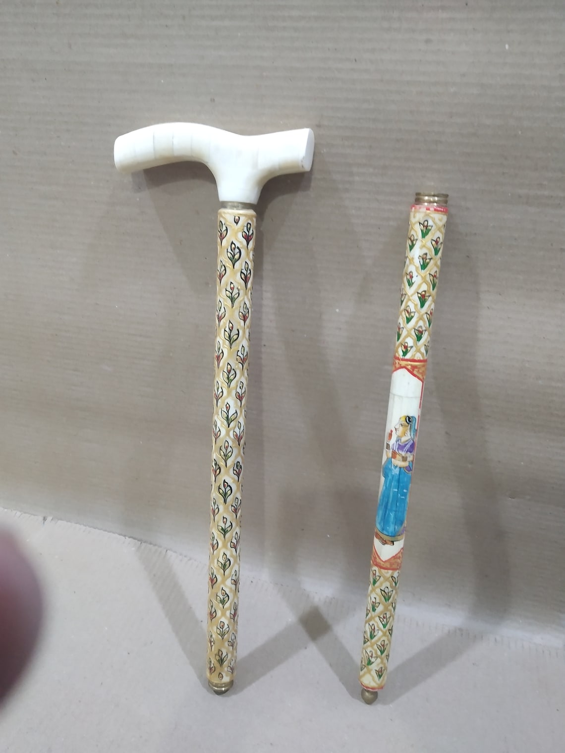 Painted Bone Walking Stick - Etsy