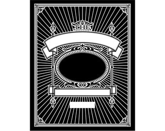 Happy Gilder Bar Mirror Vector Template. | Etsy