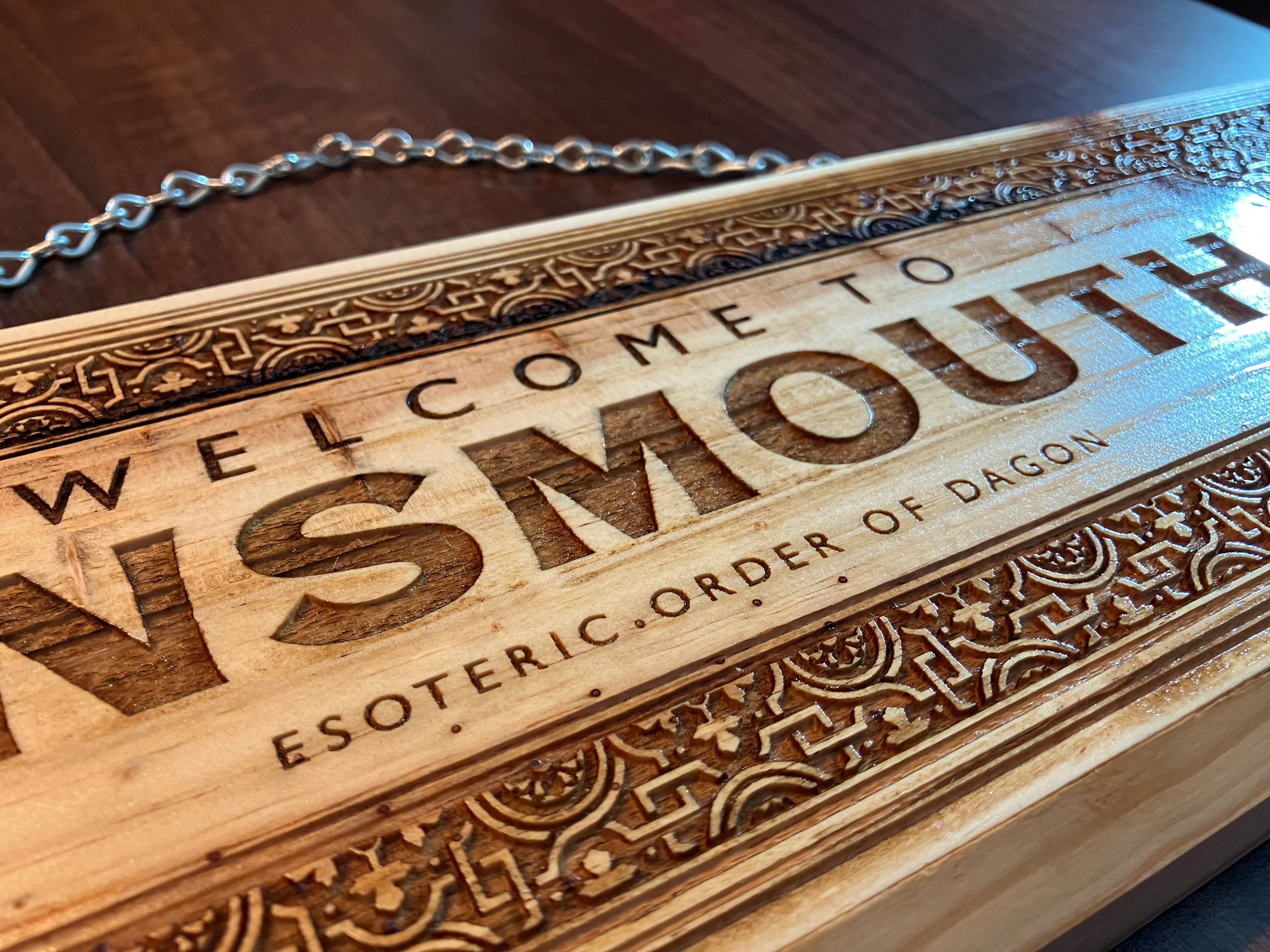 Innsmouth Solid Wood Sign. H P Lovecraft - Etsy