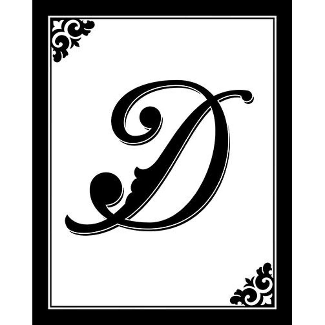 Happy Gilder Letter D Vector Template - Etsy