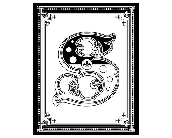 Happy Gilder letter S vector template | Etsy