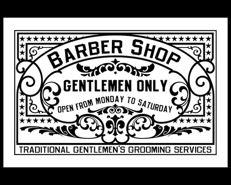 Barbershop Mirror Vector Template. - Etsy