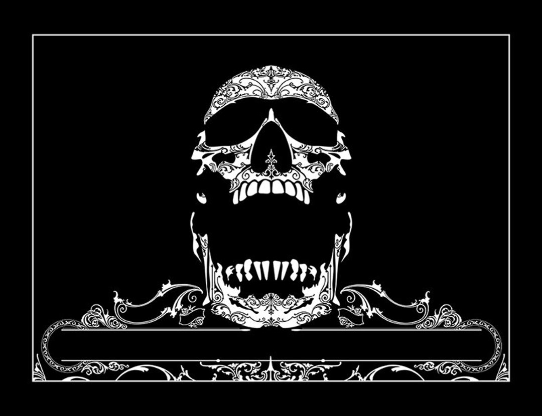 Screaming Skull Vector Template. - Etsy