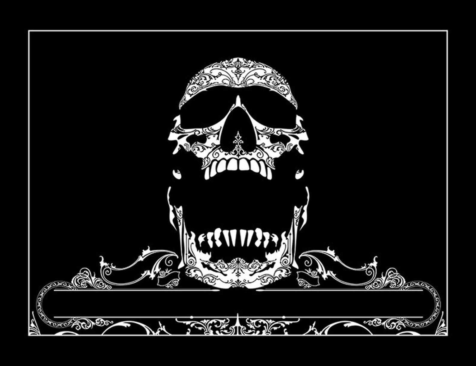 Screaming Skull Vector Template. - Etsy