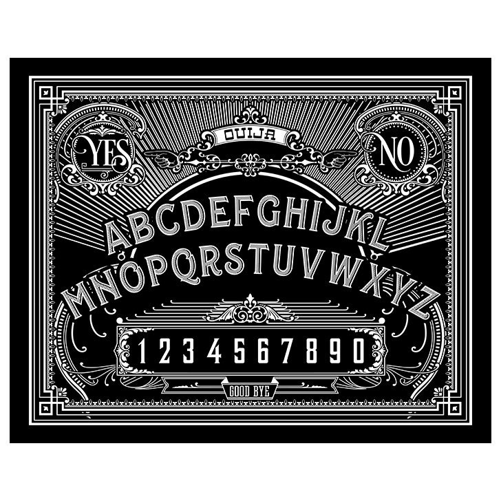 Ouija Board Vector Template. - Etsy