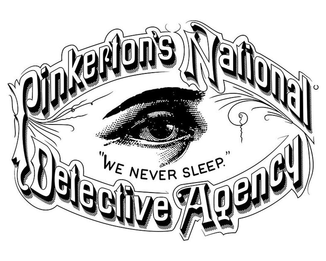 Pinkerton's National Detective Agency. Vector Template. - Etsy