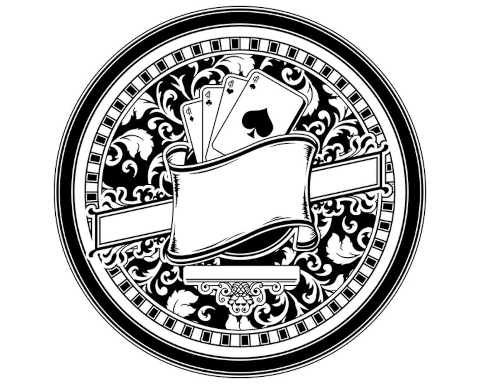 Poker Table Vector Template. - Etsy