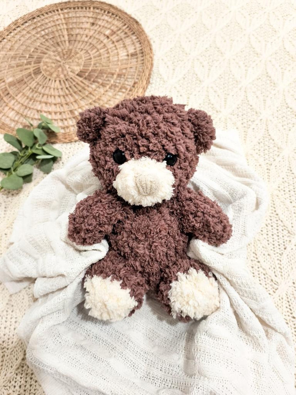 CROCHET PATTERN - Midnight the Bear, Amigurumi Plush Bear Toy, Crochet ...