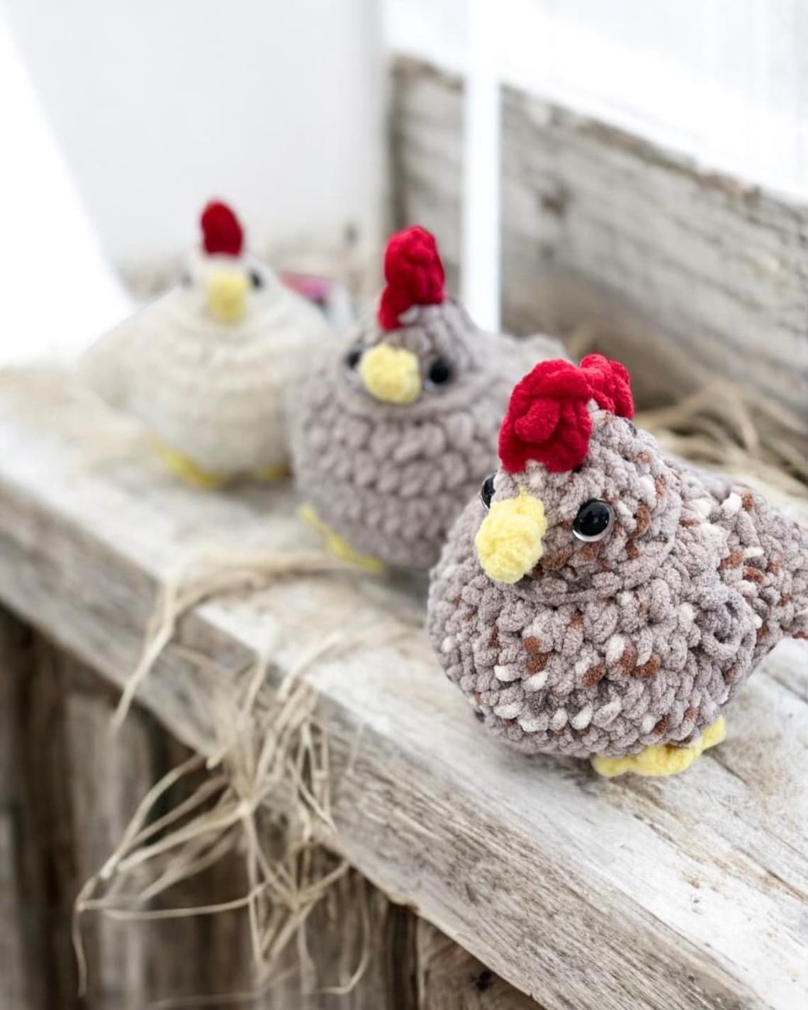 Henrietta Chicken - Crochet Pattern, Amigurumi Chicken Plushie Crochet ...