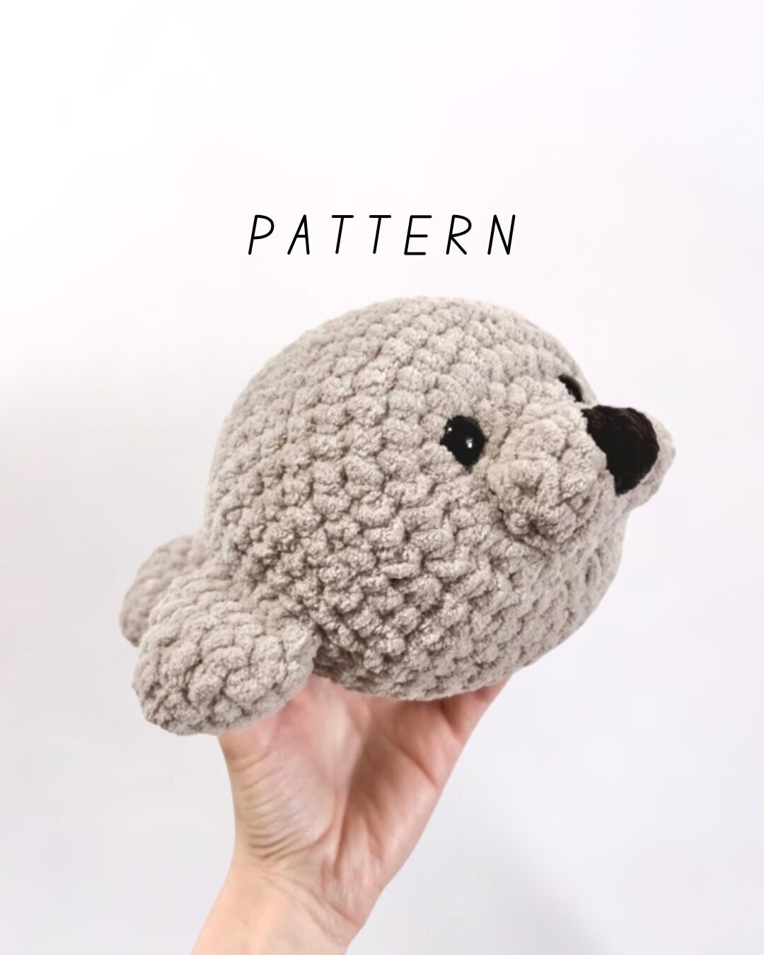 Sonny Seal Crochet Pattern, Amigurumi Seal Plush, Crochet Pattern ...