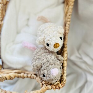 Pipsqueak the Mouse Crochet Pattern, No Sew Amigurumi Beginner Friendly ...