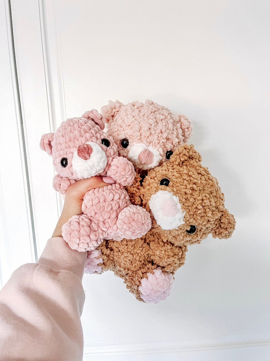 CROCHET PATTERN - Midnight the Bear, Amigurumi Plush Bear Toy, Crochet ...