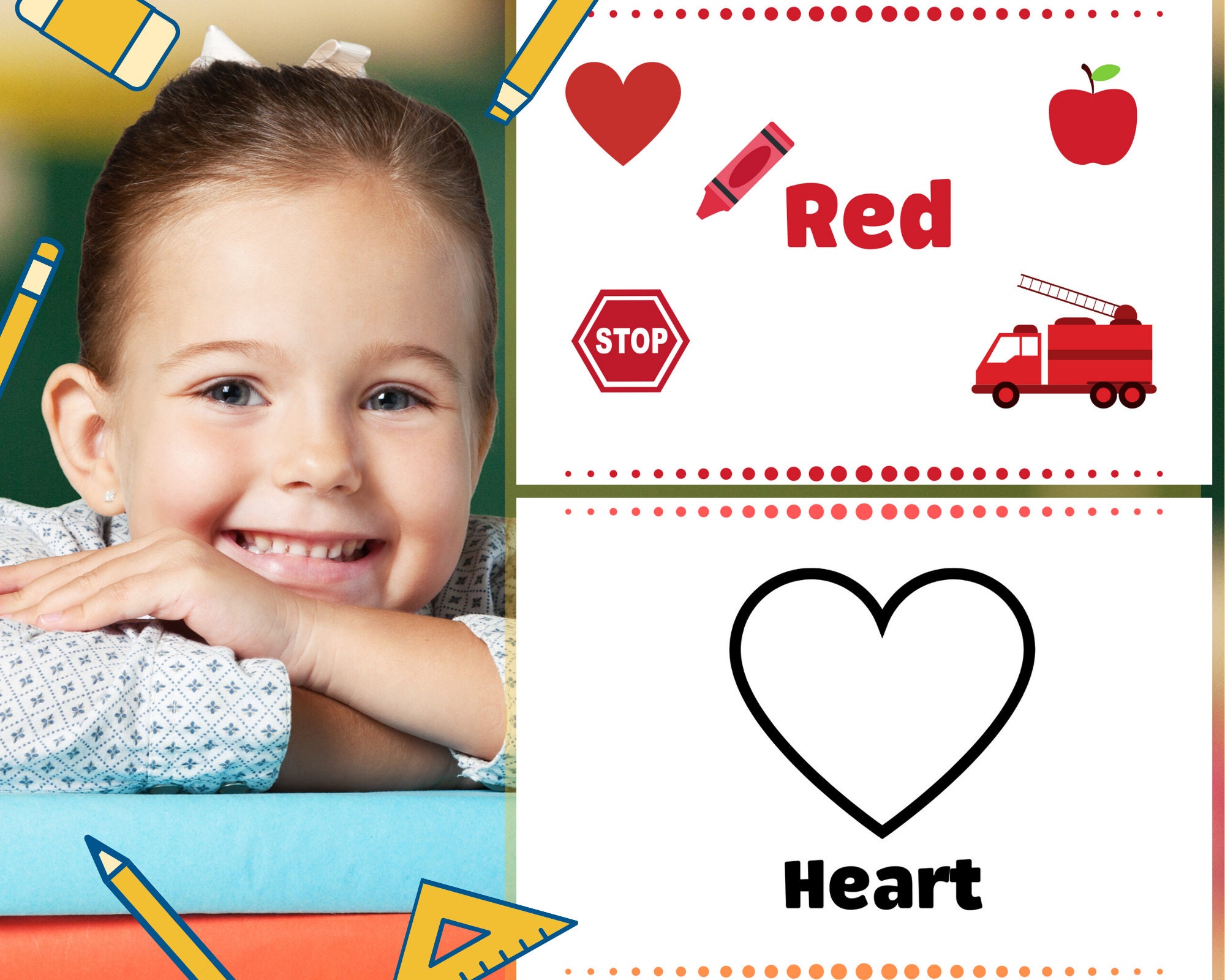 Printable Learning Cards Pre-k: Shapes & Colors - Etsy