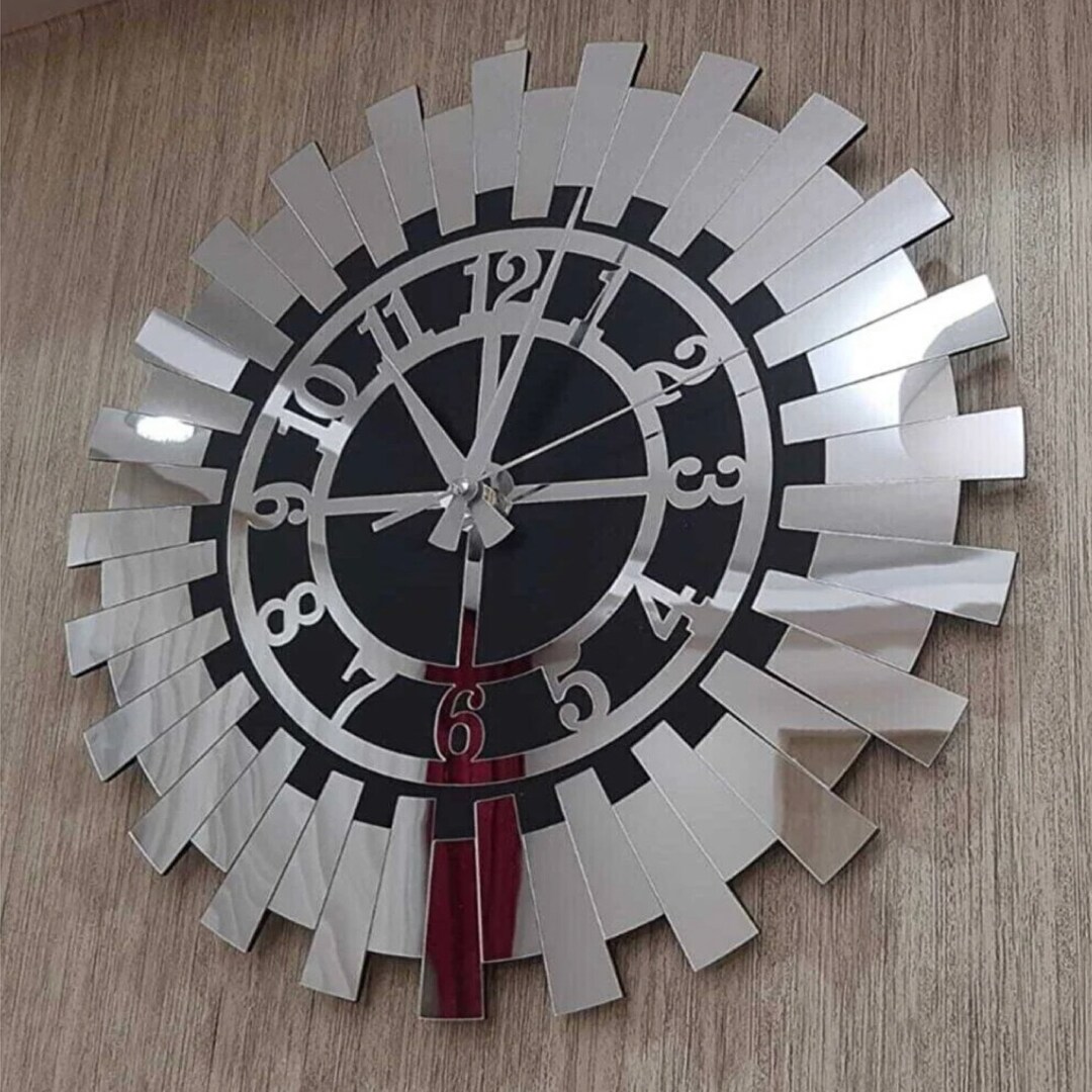 16 Mirrors Wall Clock Unique Design Wall Clock Modern Wall Clock - Etsy