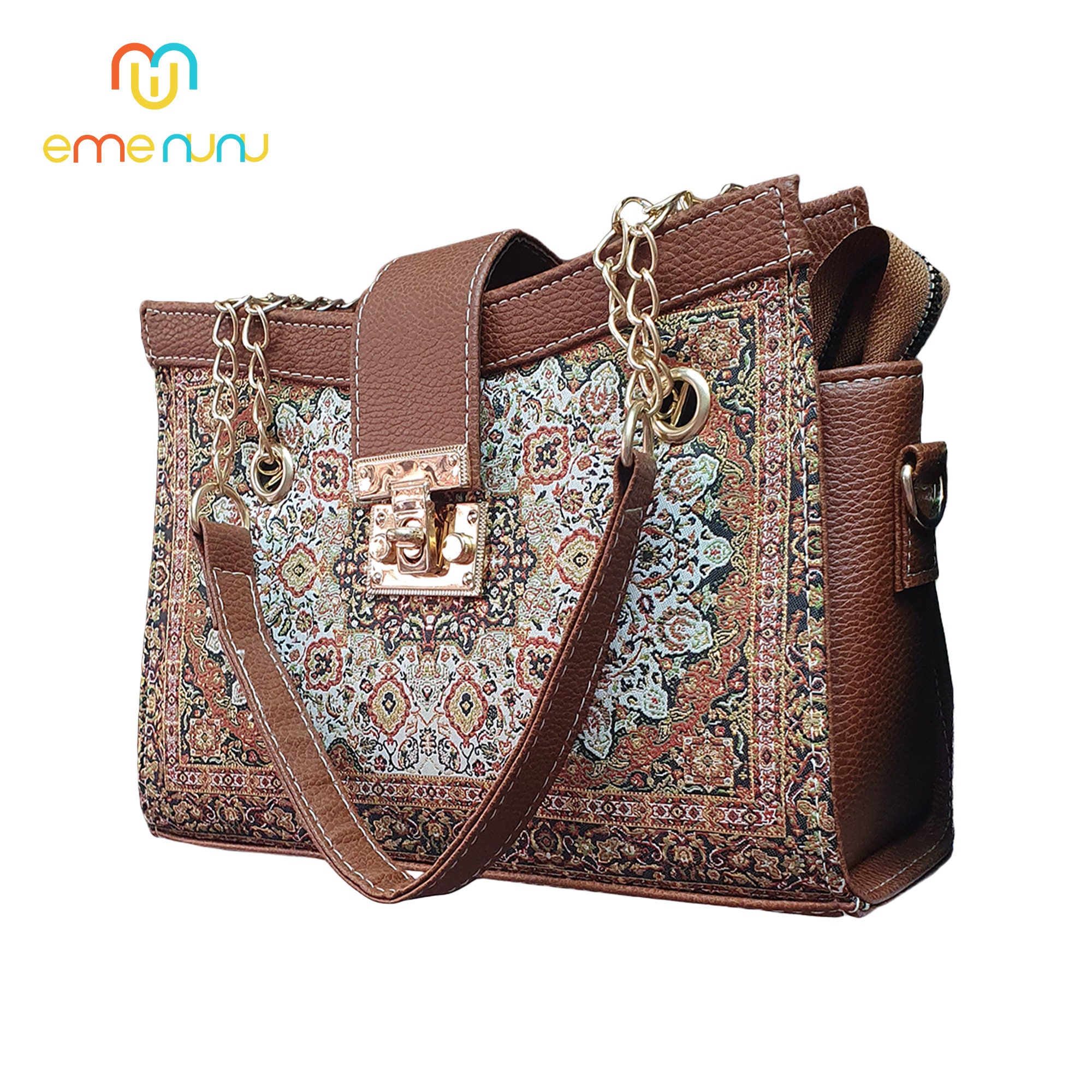 Turkish Handmade Women's Handbag With Exquisite Hand Embroidery 35cm X ...