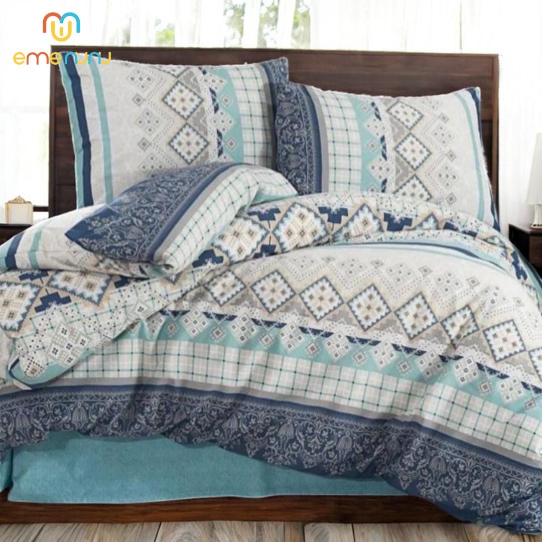 Soft 100% Cotton Double Duvet Cover Set-colorfast & Non-shrink-bed ...