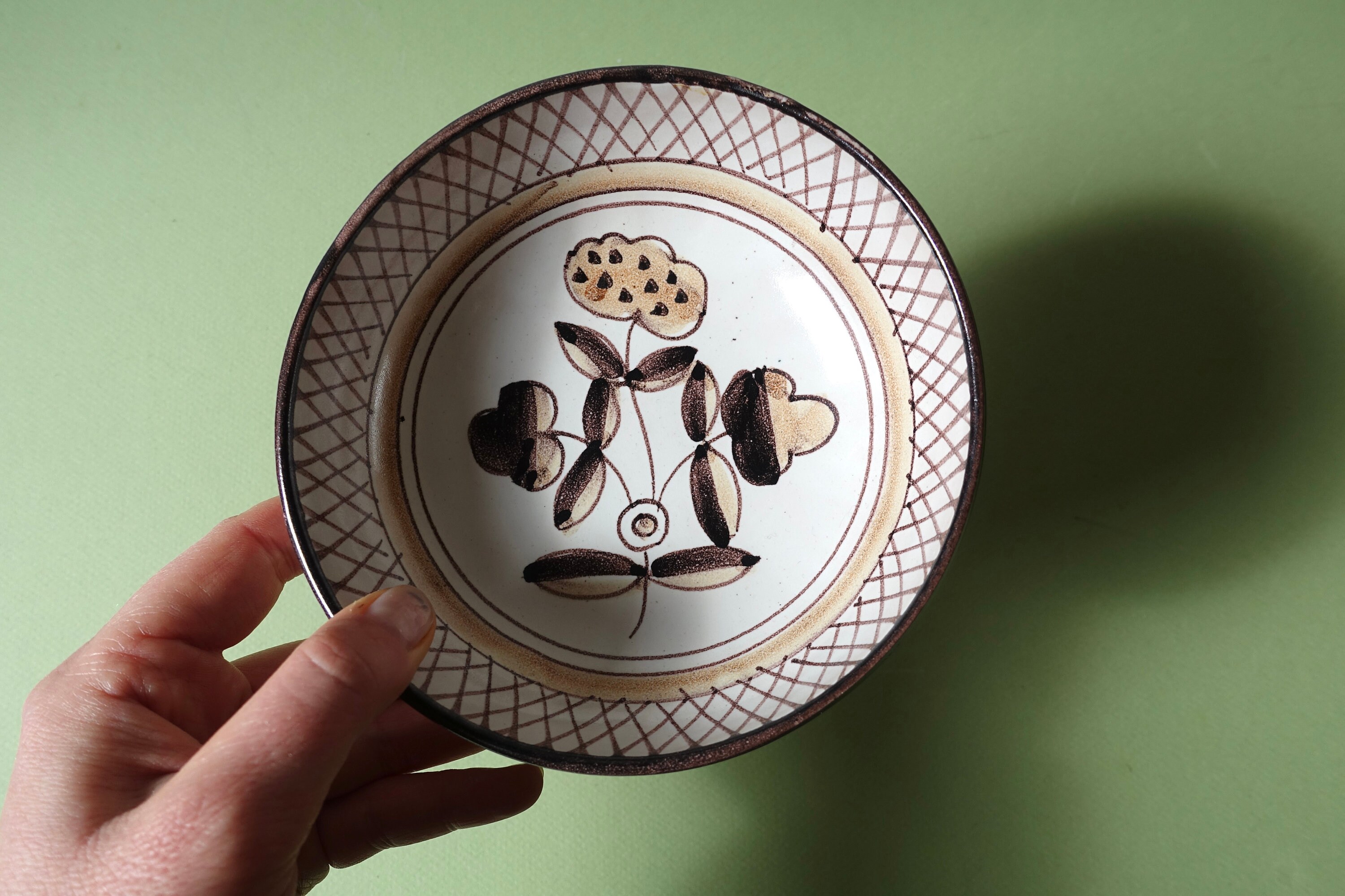 Vintage Italian Ceramic Finger Bowl Handpainted Folk Art - Etsy