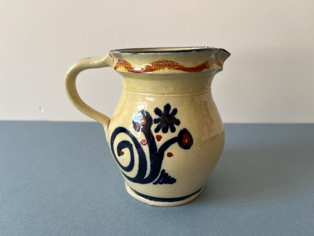 Vintage Goedewaagen Dutch Pottery Pitcher – Hand-painted Ceramic Jug ...