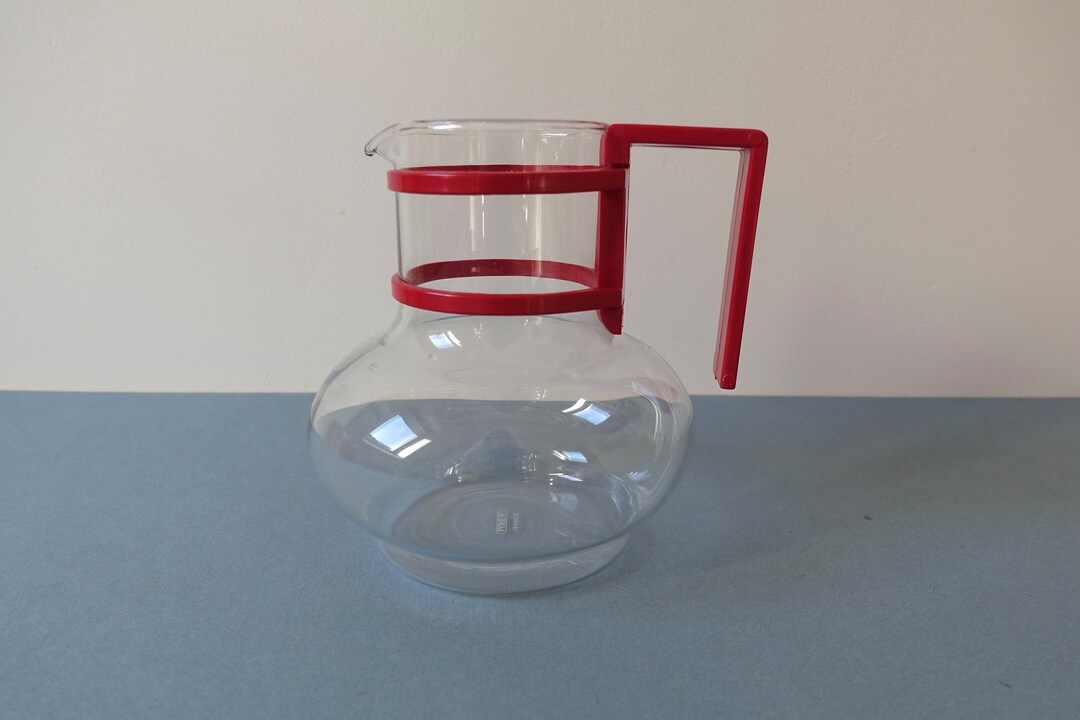 Vintage Pyrex Glass Pitcher, French Water Jug, Post Modern Pitcher - Etsy