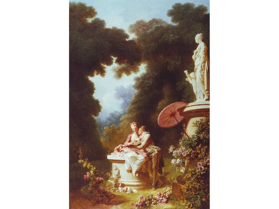6 Handmade Art Jean-Honoré Fragonard Confession of Love: | Etsy