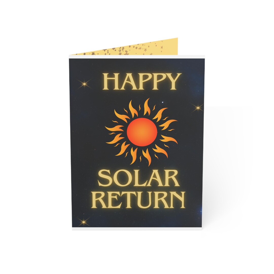 Solar Return Birthday Card - Etsy