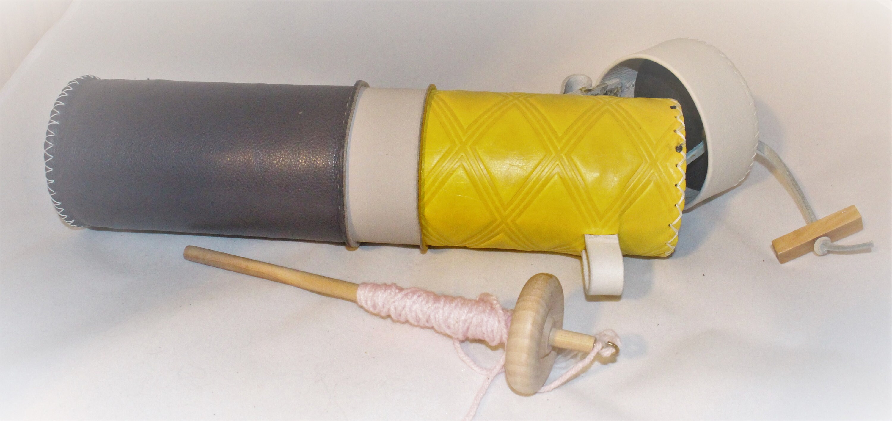 Weaving & Tapestry Sewing & Fiber Drop Spindle Case Yellow Diamond etna ...