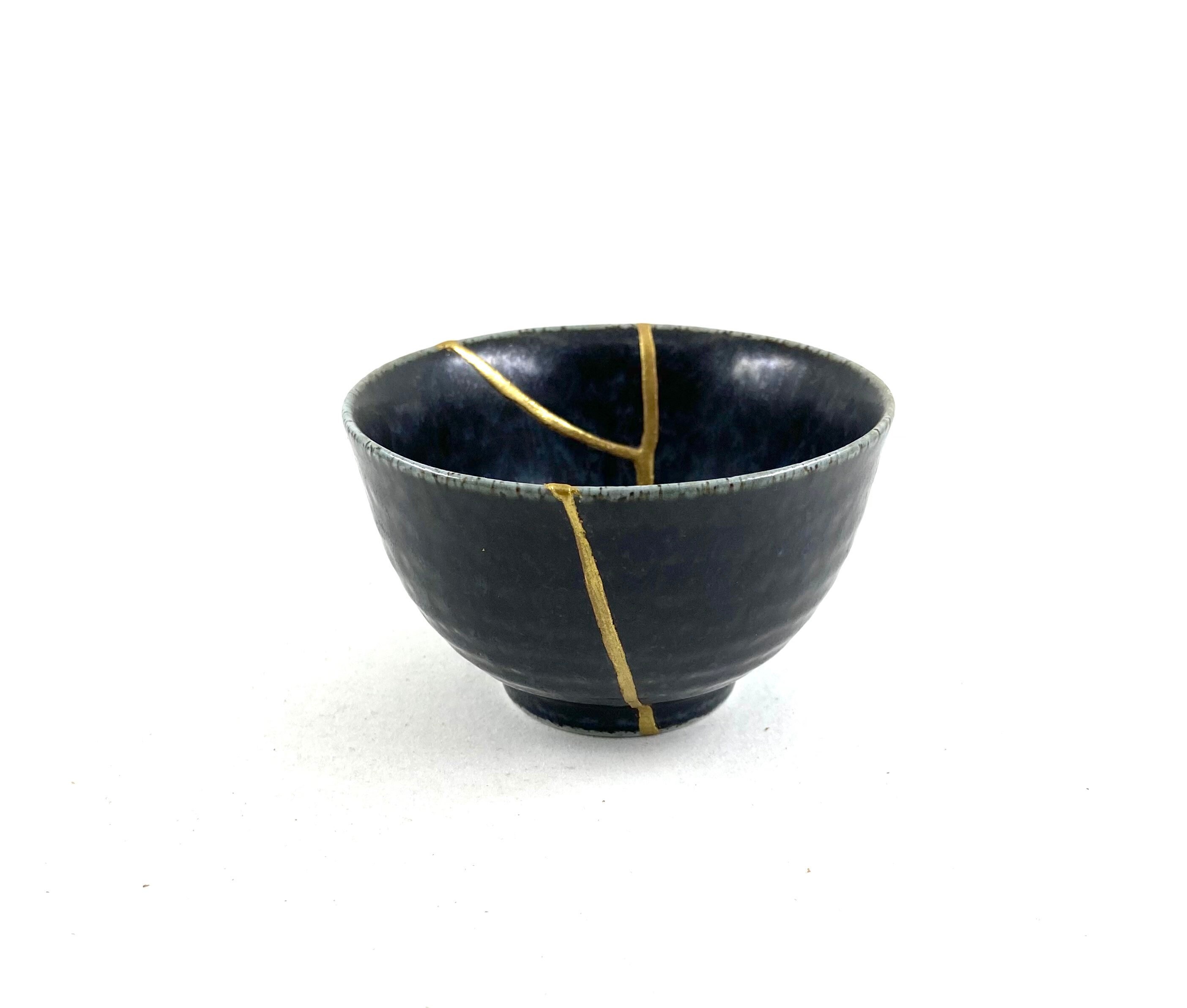 Kintsugi Teacup BB Black Teacup DISPLAY ONLY - Etsy Australia