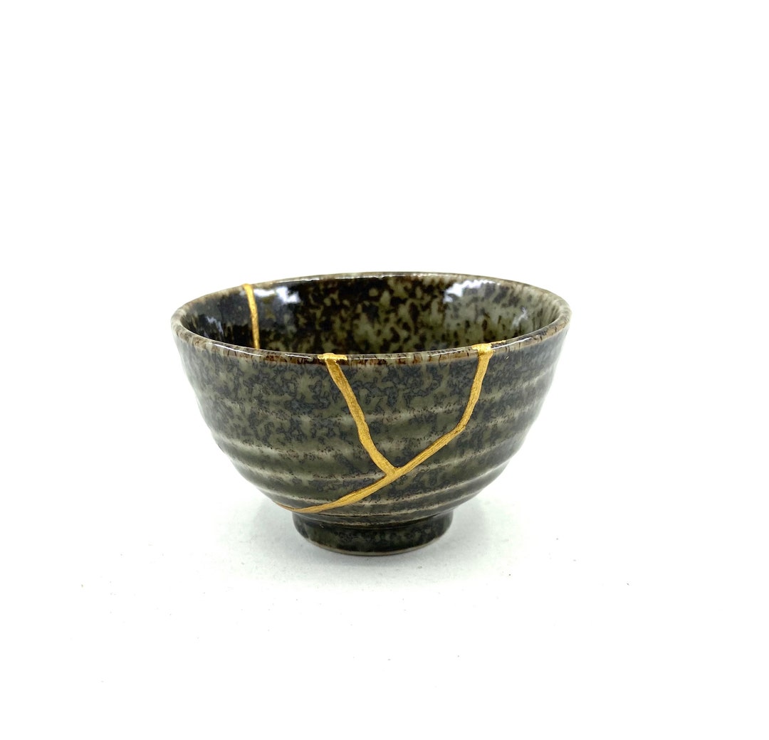 Kintsugi Teacup Sage Green Teacup display Only - Etsy