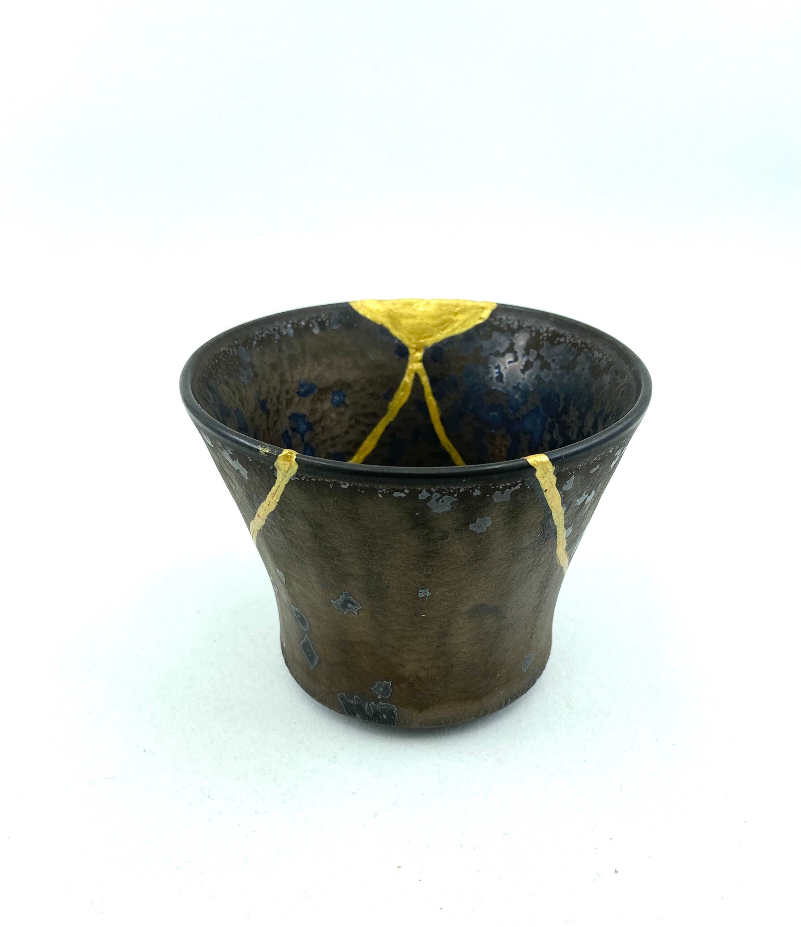 Kintsugi Teacup - Modern High Sided Teacup -dry Gold * ****display Only ...