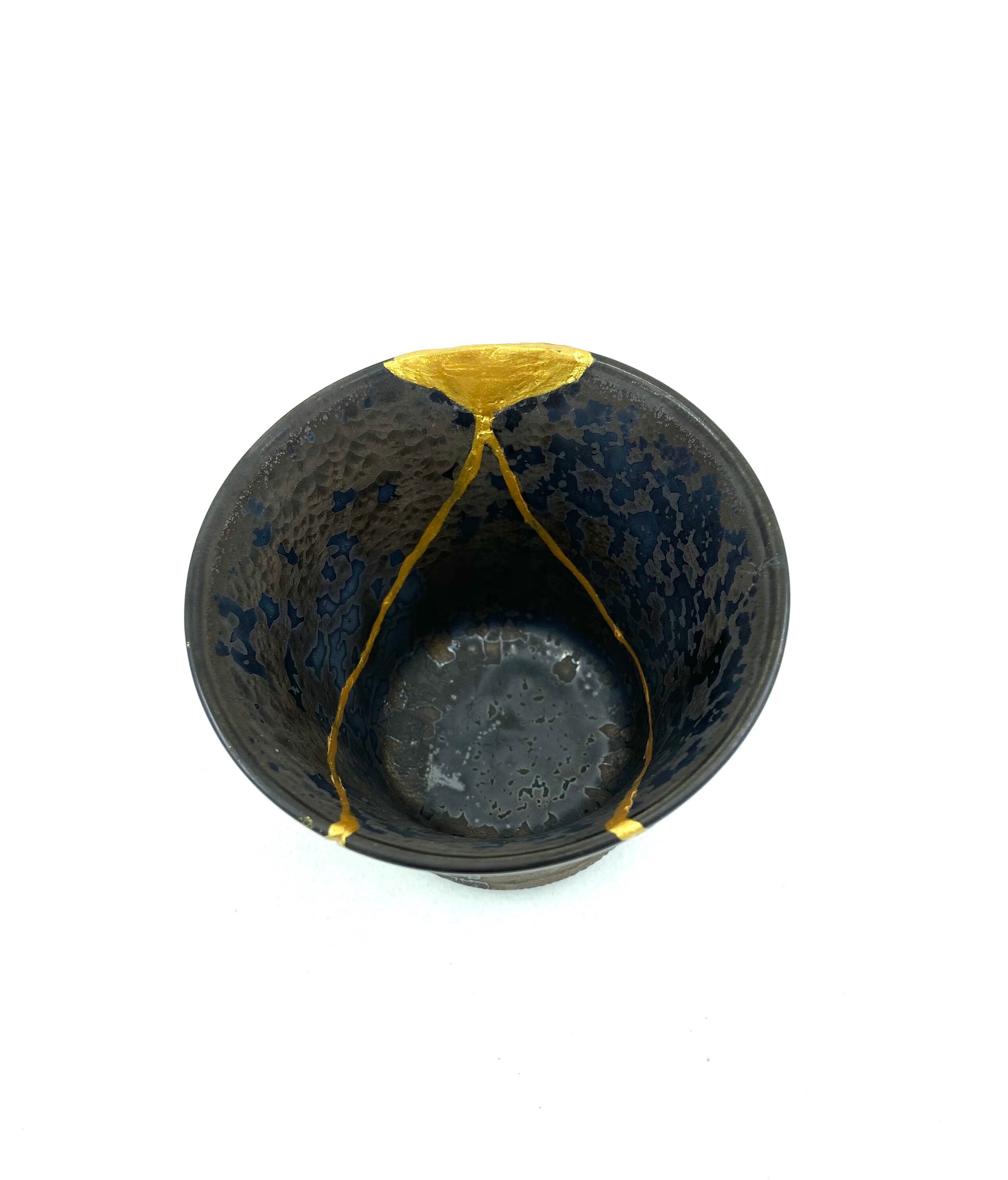 Kintsugi Teacup - Modern High Sided Teacup -dry Gold * ****display Only ...